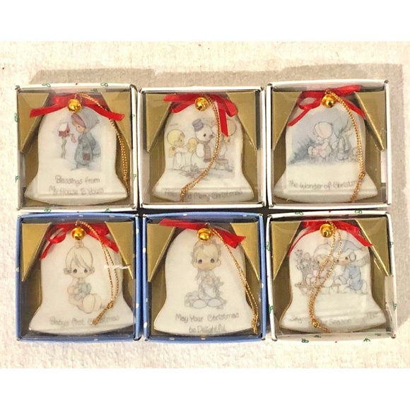 Precious Moments | Holiday | 986 Vintage Enesco Lot Of 6 Precious ...